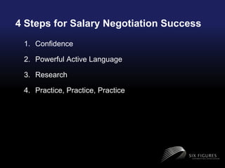 Six Figures Salary Negotiation Presentation 2009 | PPT