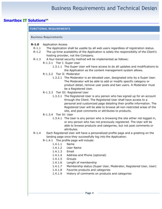 Project Business Requirements Document | PDF