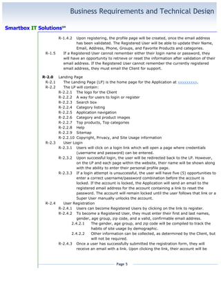 Project Business Requirements Document | PDF