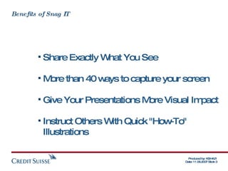 Snag It Overview | PPT