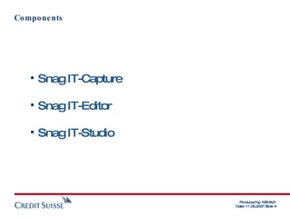 Snag It Overview | PPT