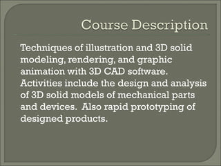 Solid Modeling For Design | PPT | 3-D Graphics | Computer Software and ...