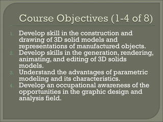 Solid Modeling For Design | PPT | 3-D Graphics | Computer Software and Applications
