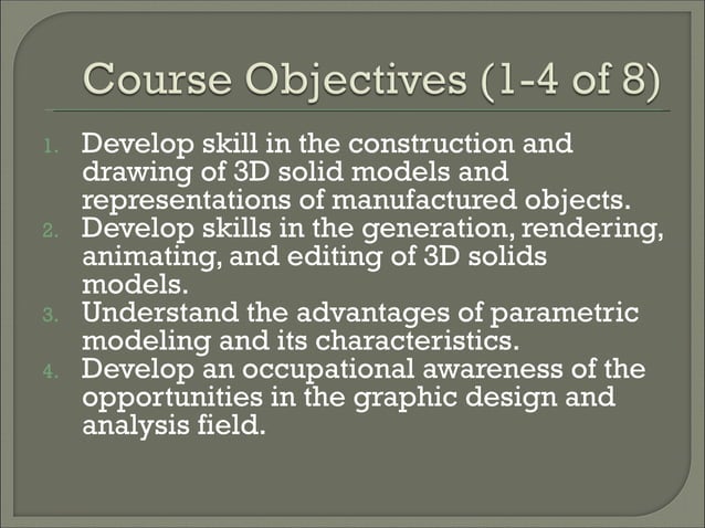 Solid Modeling For Design | PPT