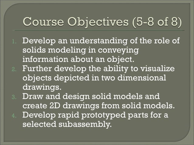 Solid Modeling For Design | PPT