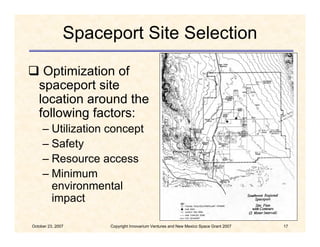 History of Spaceport America, New Mexico | PPT