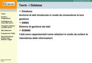 SQL Server2000 | PPT | Databases | Computer Software and Applications