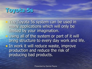 Starting With Toyota 5s | PPT