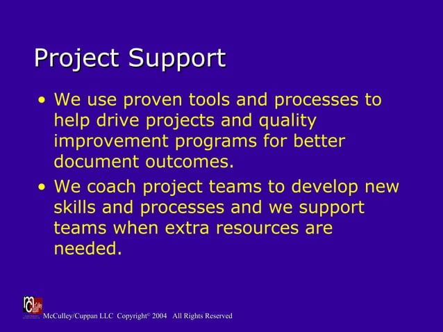 Statement Of Qualifications Final Apr 07 | PPT