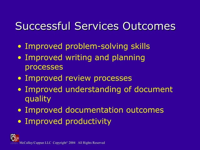 Statement Of Qualifications Final Apr 07 | PPT