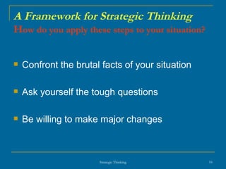 Strategic Thinking | PPT