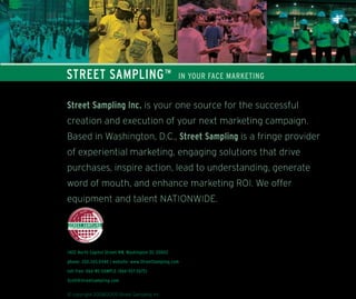 Street Sampling Media Kit | PDF