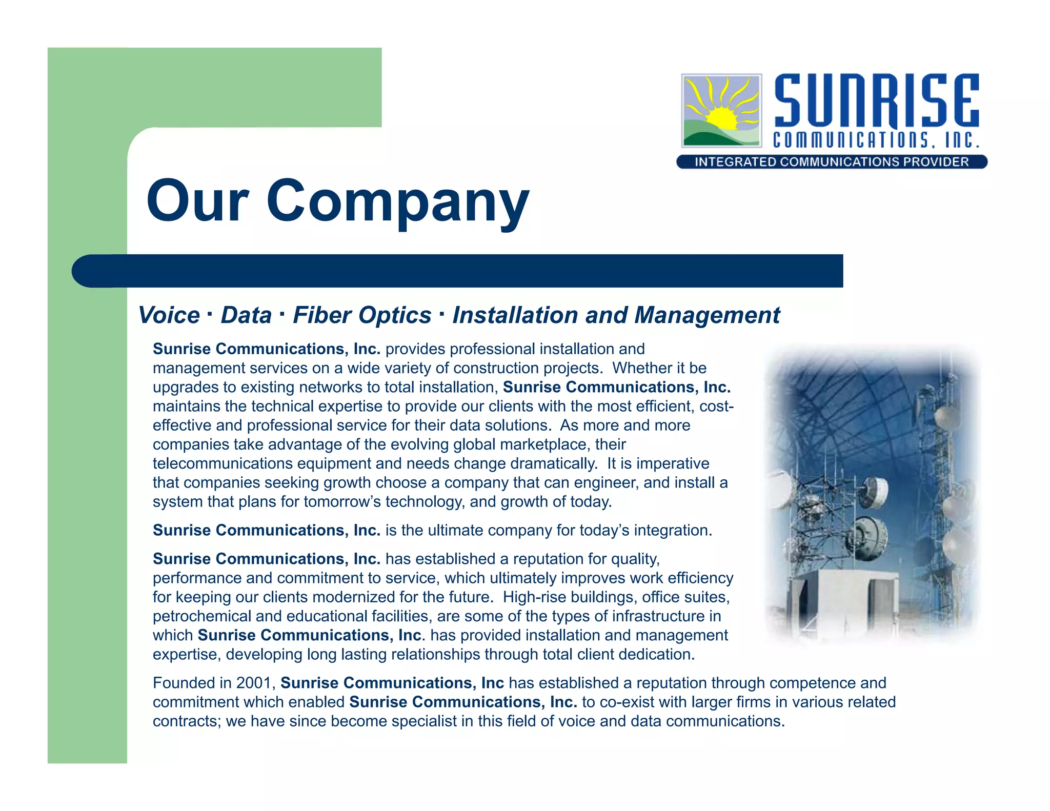 Sunrise Electronic Brochure | PDF