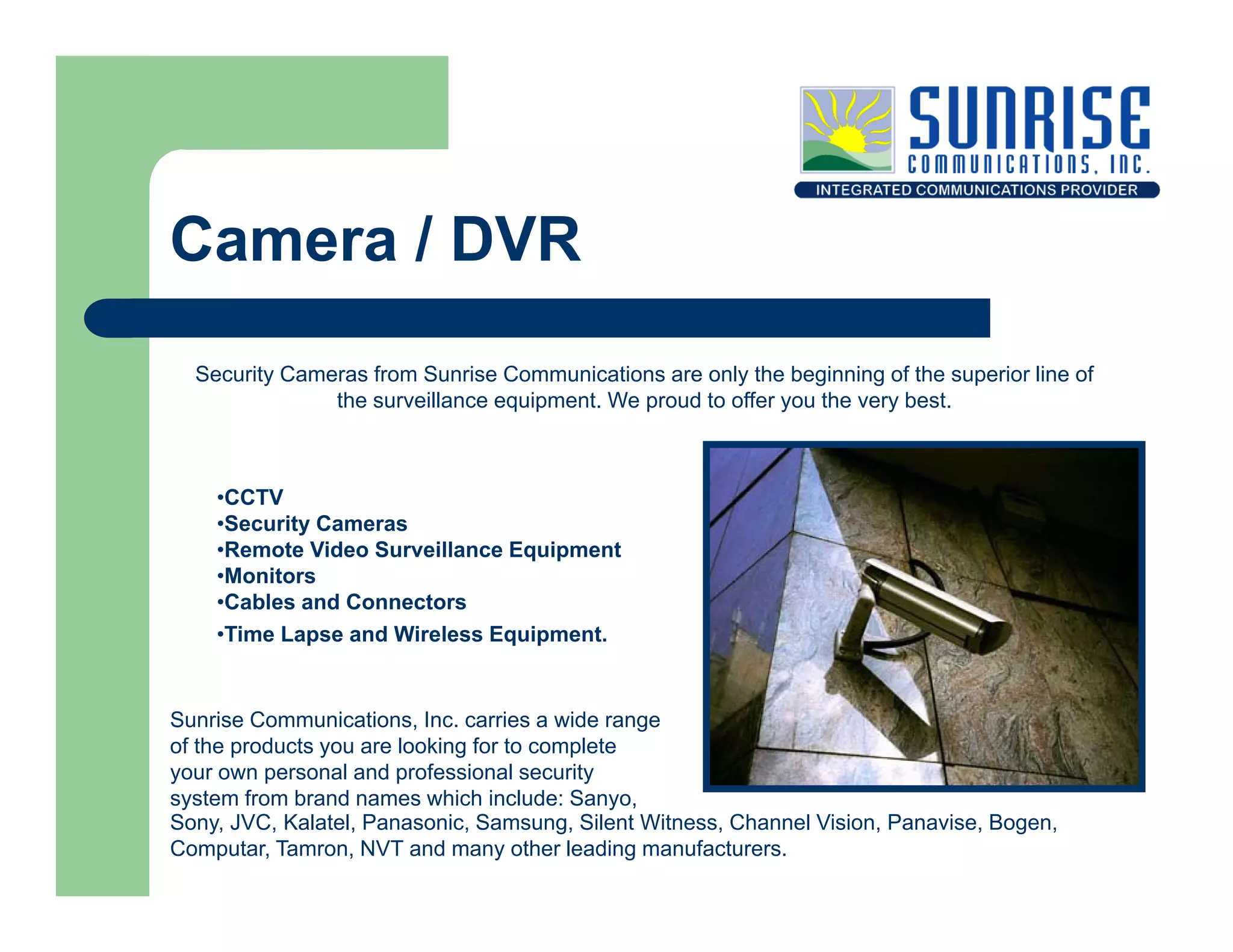 Sunrise Electronic Brochure | PDF