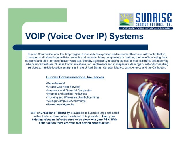 Sunrise Electronic Brochure | PDF