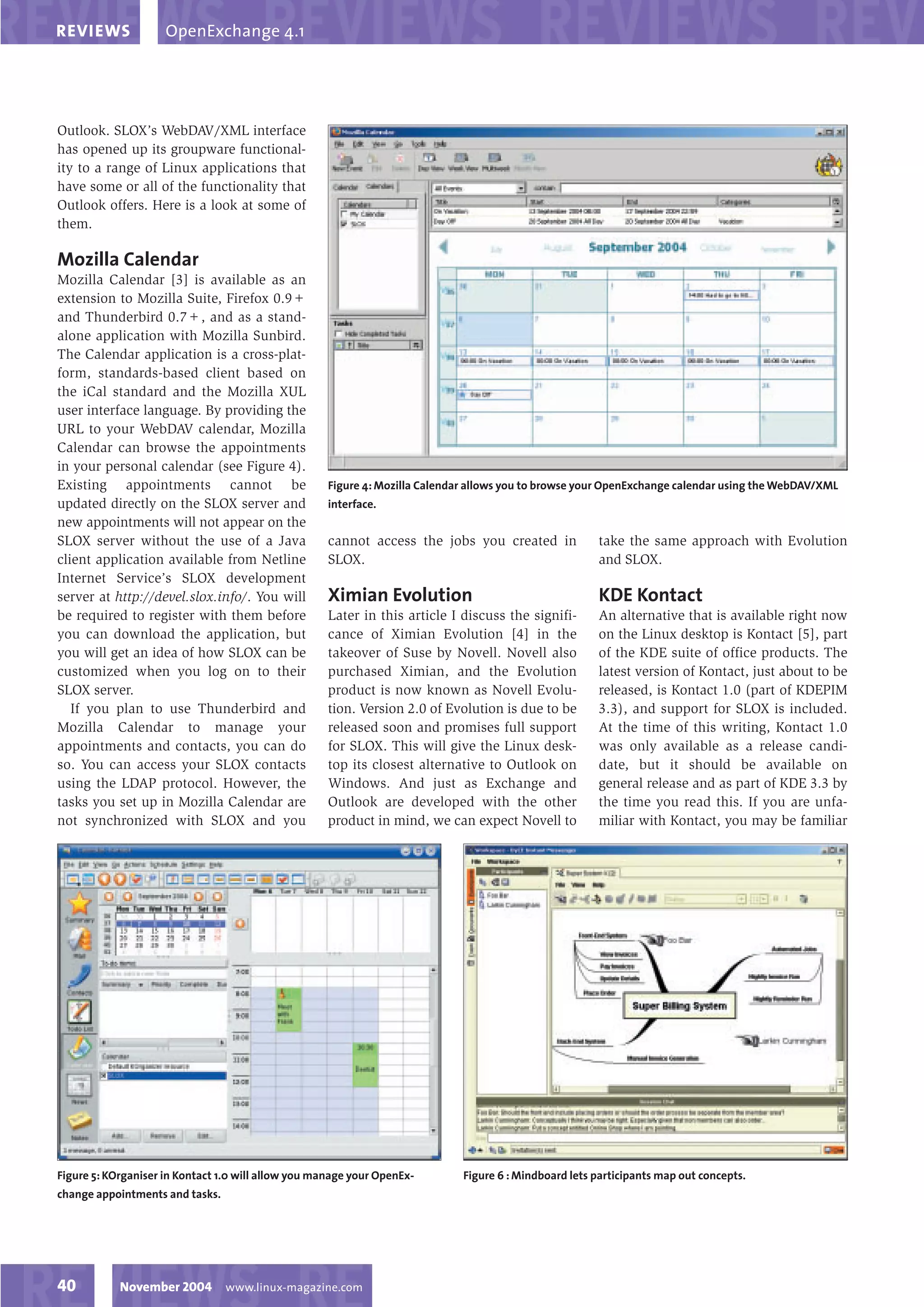 Suse Linux OpenExchange 4.1 - A Review by Larkin Cunningham | PDF