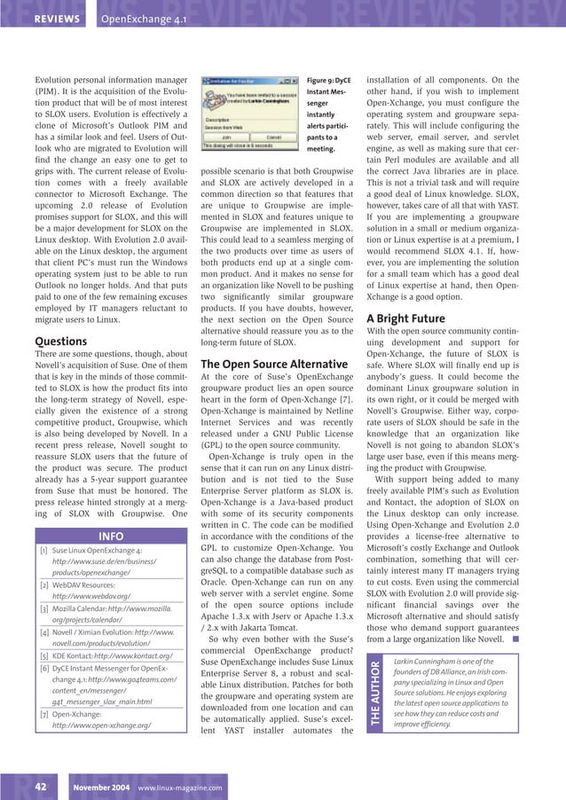 Suse Linux OpenExchange 4.1 - A Review by Larkin Cunningham | PDF | Operating Systems | Computer ...