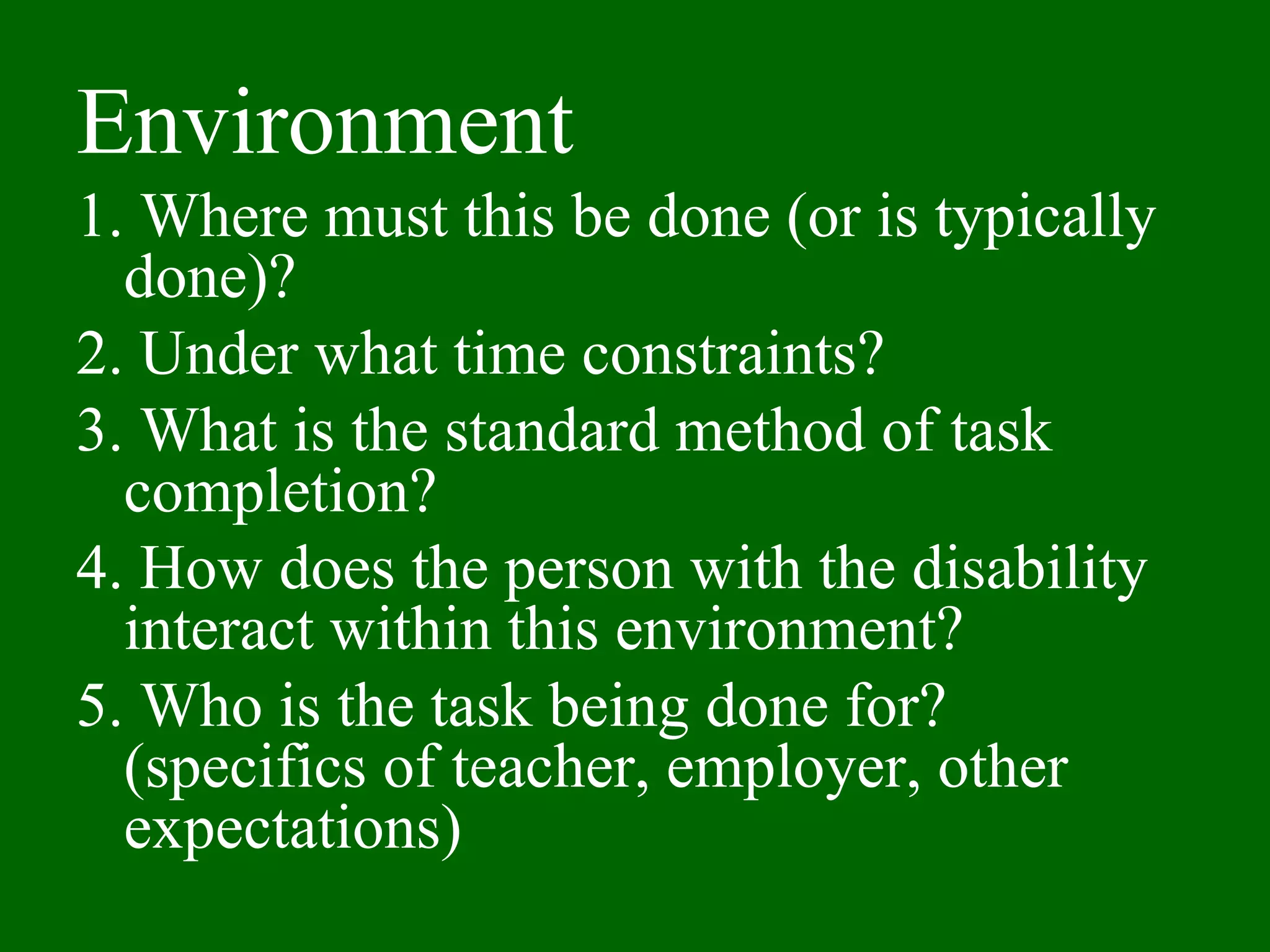 TEST - Task-based Student AT decision-making | PPT