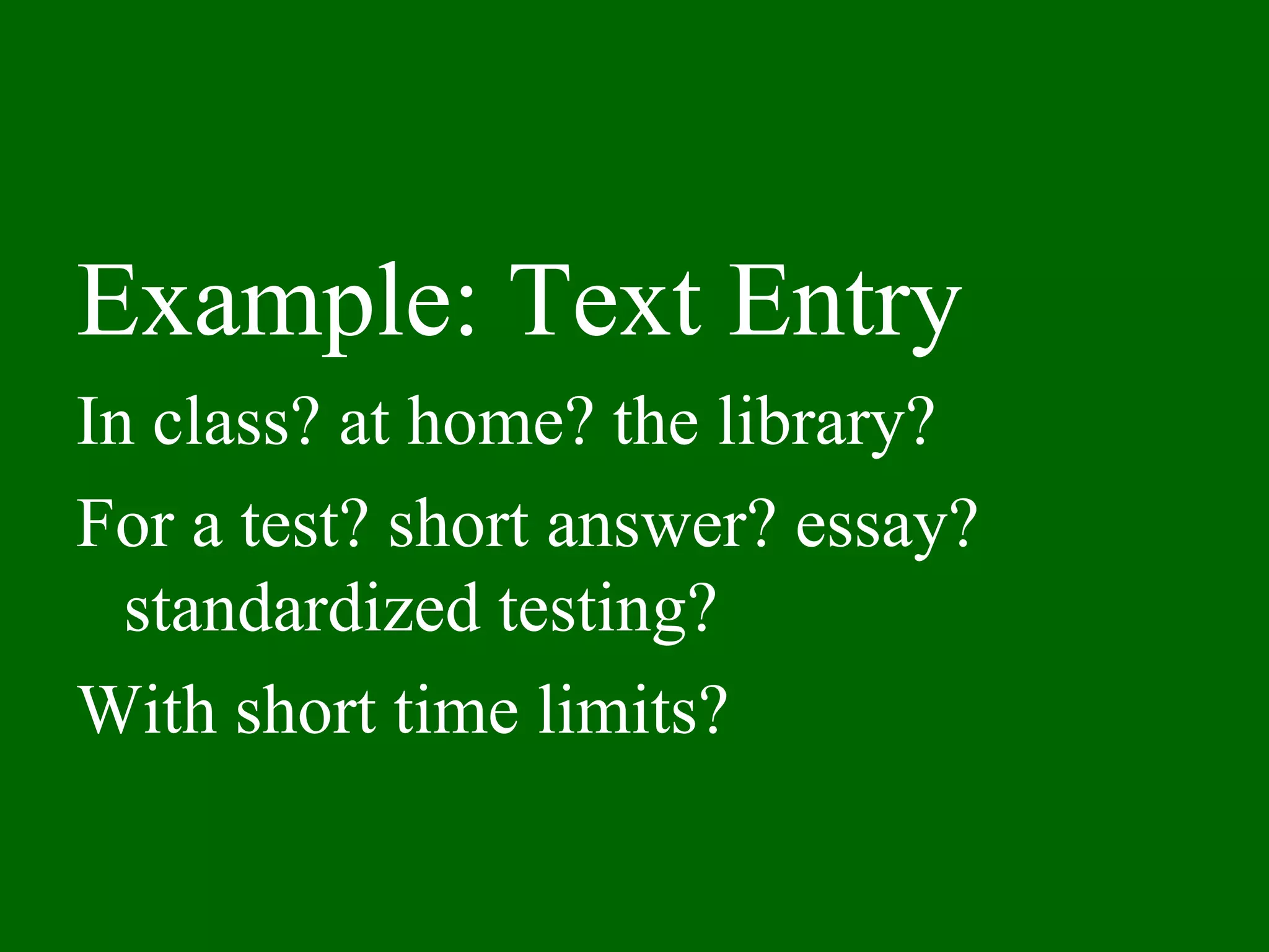 TEST - Task-based Student AT decision-making | PPT
