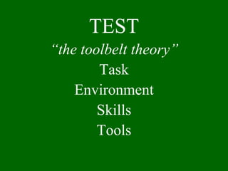 TEST - Task-based Student AT decision-making | PPT