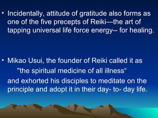 The Healing Power Of Thankfulness | PPT