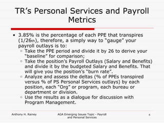 Payroll And Personal Services | PPT