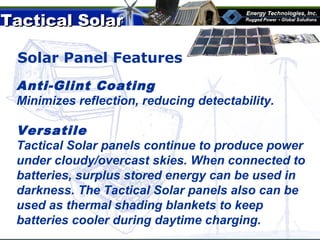 Tactical Solar | PPT