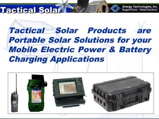 Tactical Solar | PPT