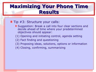 Tactics For Improving Telephone Sales | PPT