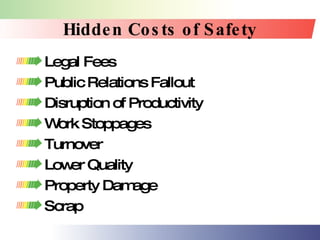 Taking Control Of Workplace Safety | PPT | Business | Business and Finance