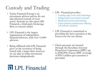 Taylor Financial Group Firm Powerpoint | PPT