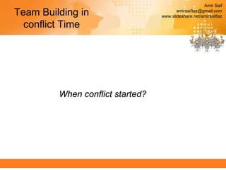Team Building In Conflict time | PDF