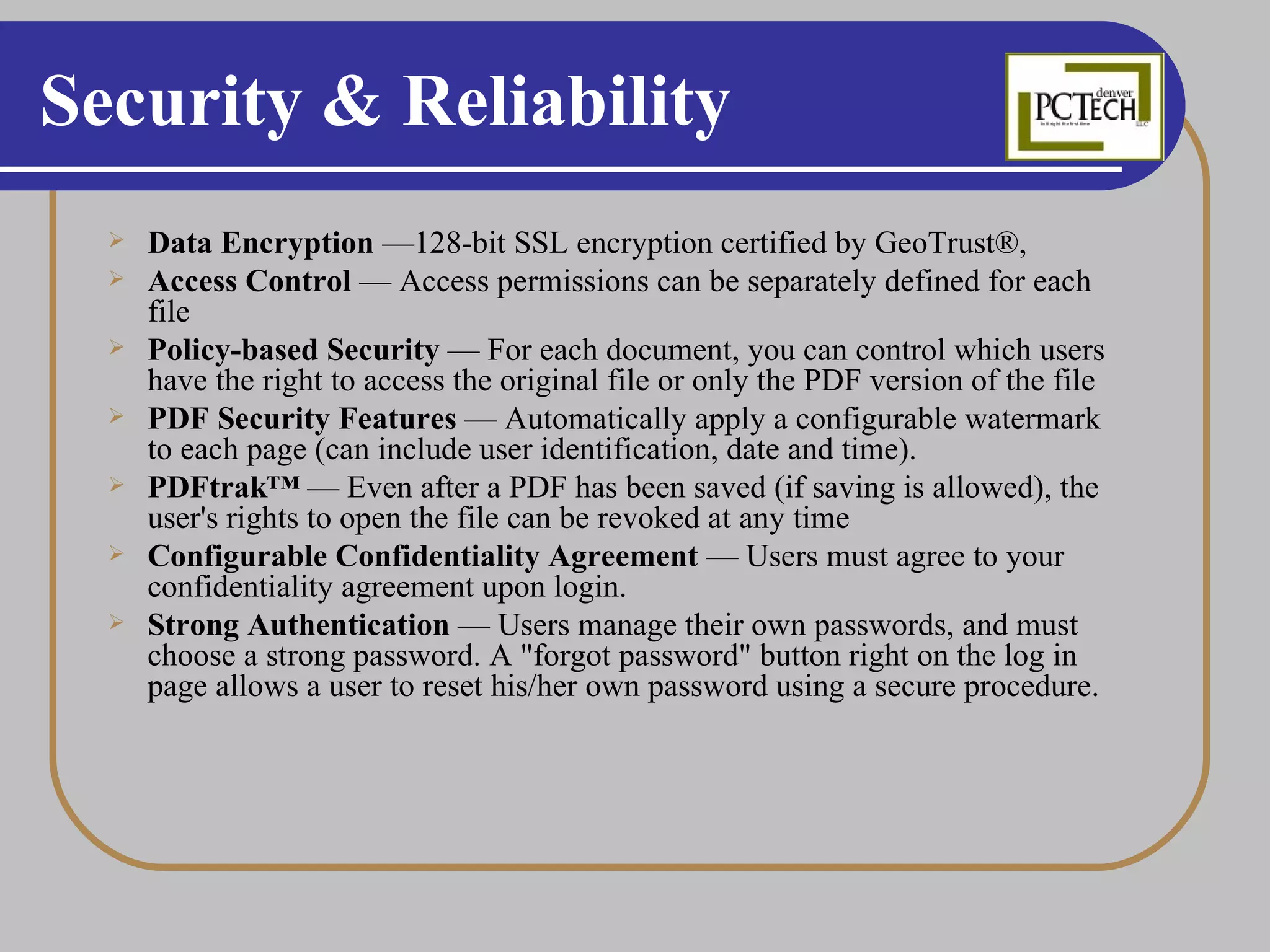 Tech Vault Solution | PPT