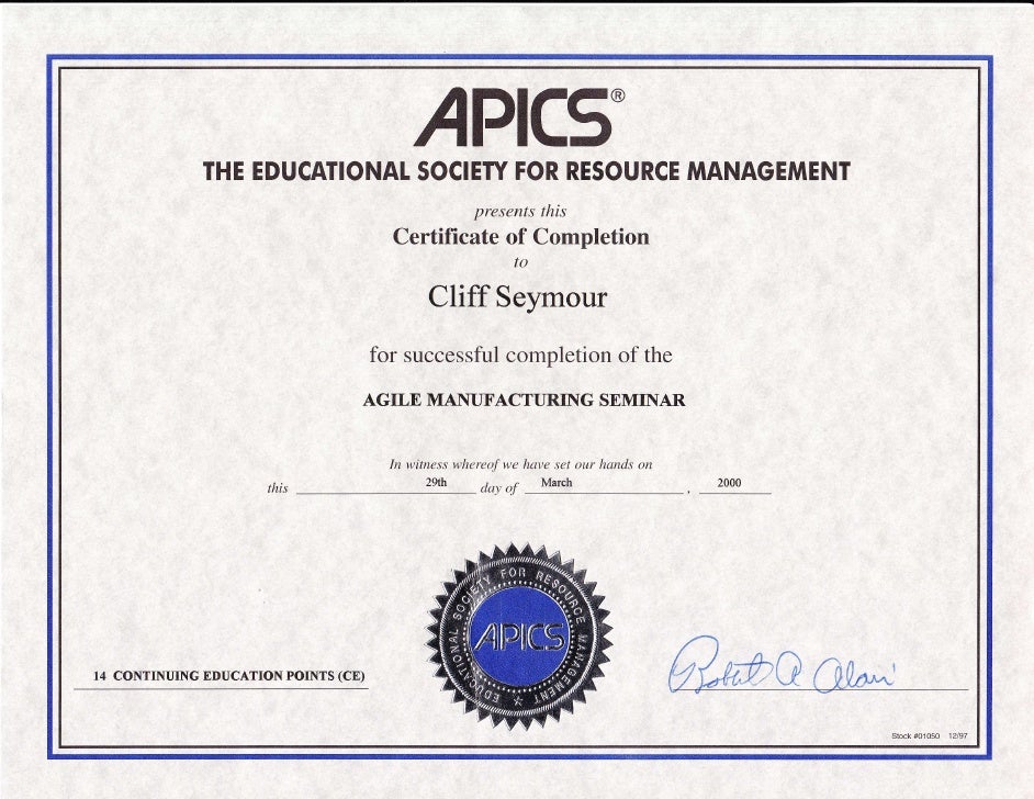 Technical Certificates