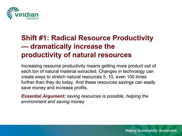 The Basics Of Natural Capitalism | PPT | Green Solutions | Business