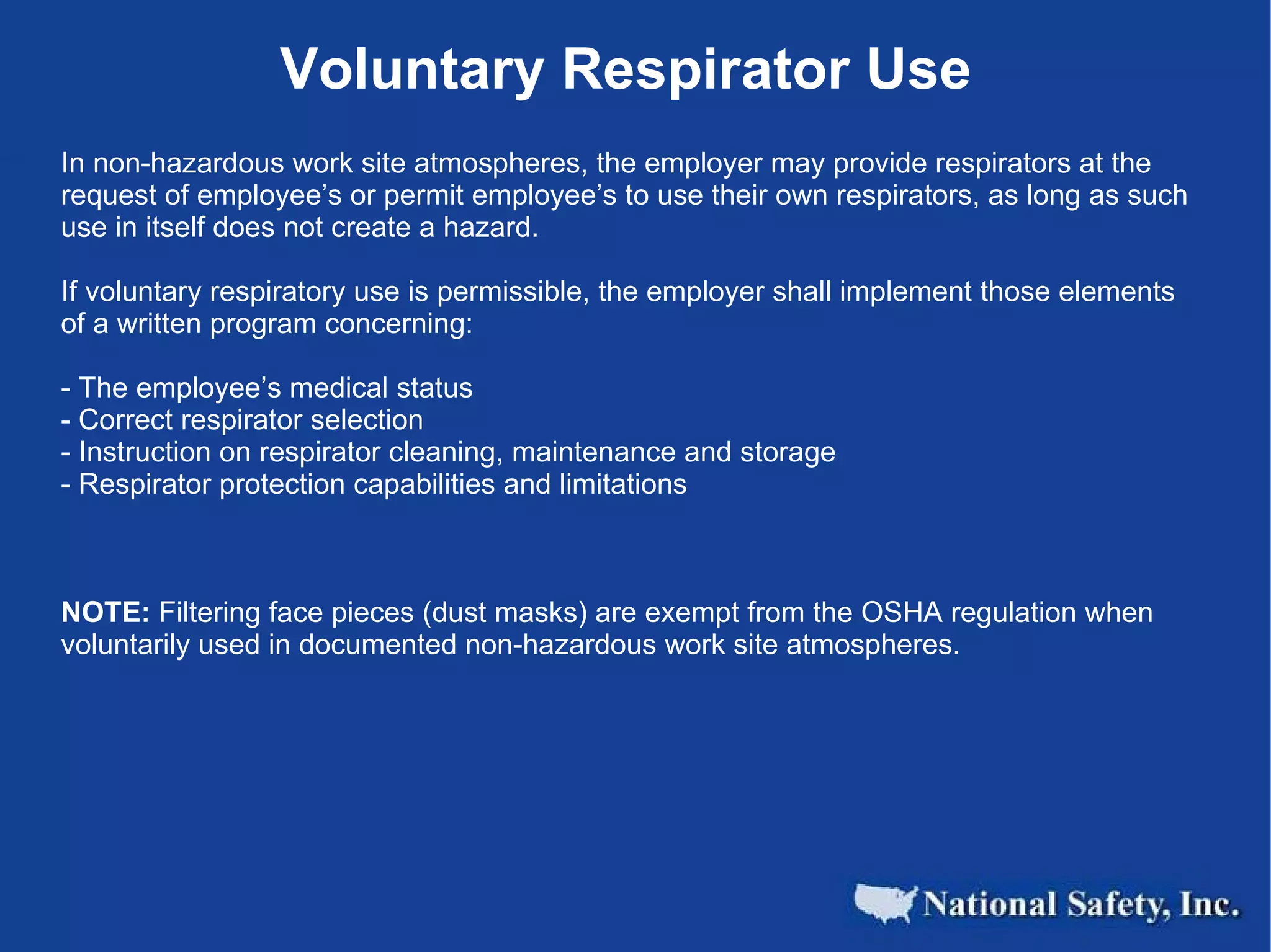 The Basics Of Respiratory Protection | PPT