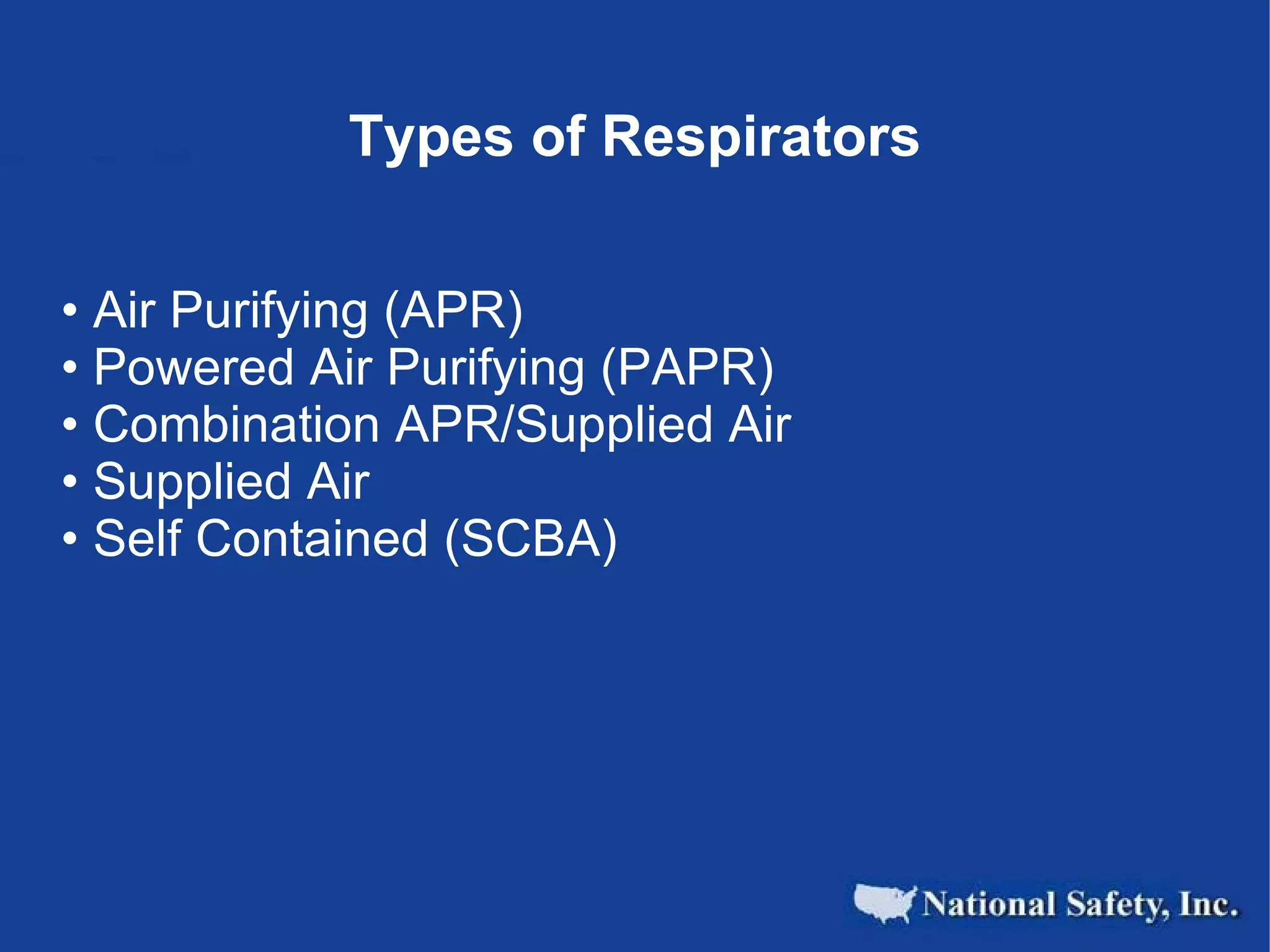 The Basics Of Respiratory Protection | PPT