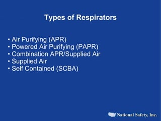 The Basics Of Respiratory Protection | PPT