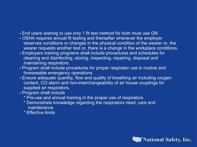 The Basics Of Respiratory Protection | PPT