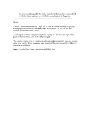The Bill Of Rights (Us) | DOC