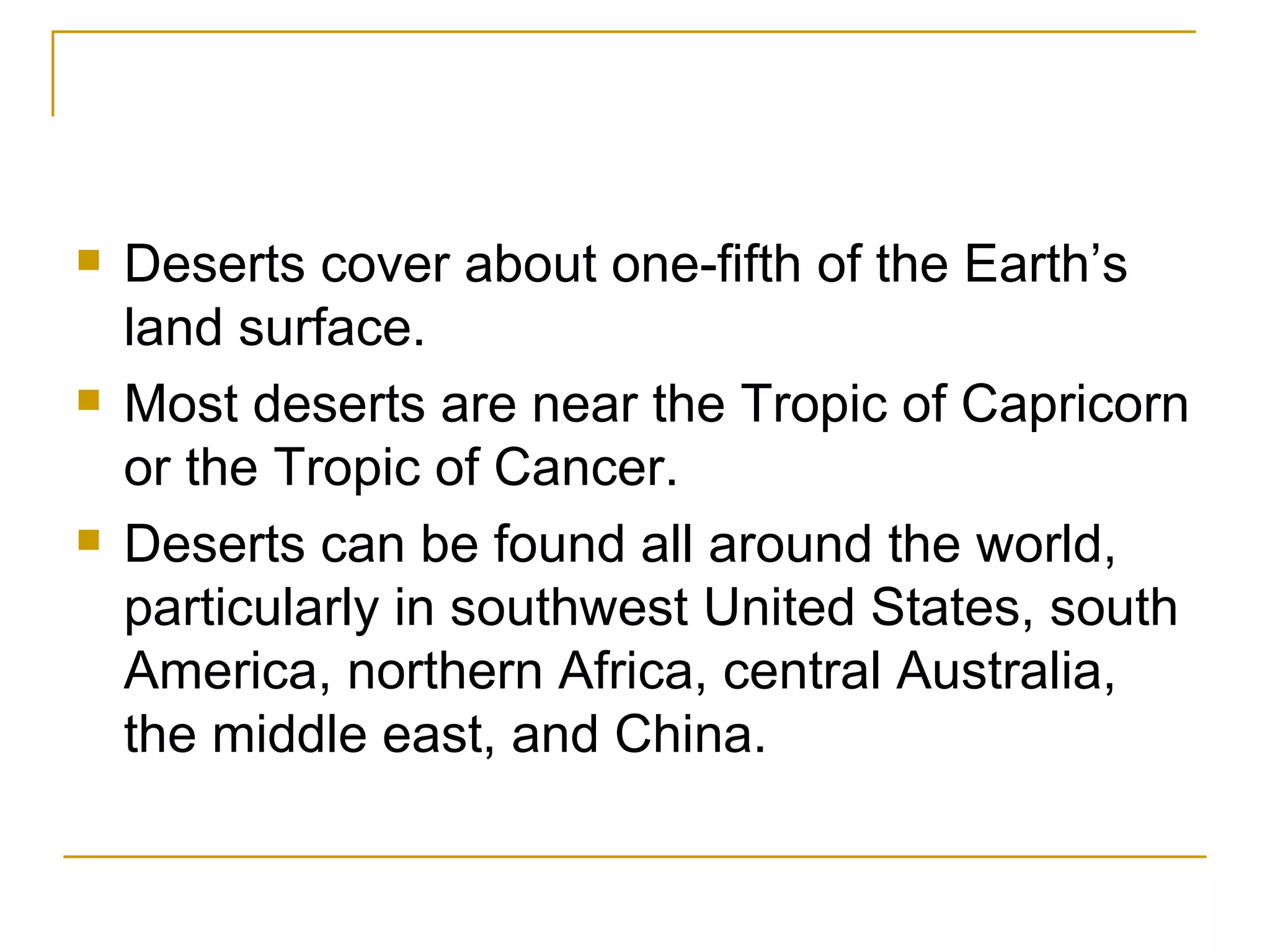 The Desert Biome | PPT