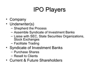 The IPO Process | PPT