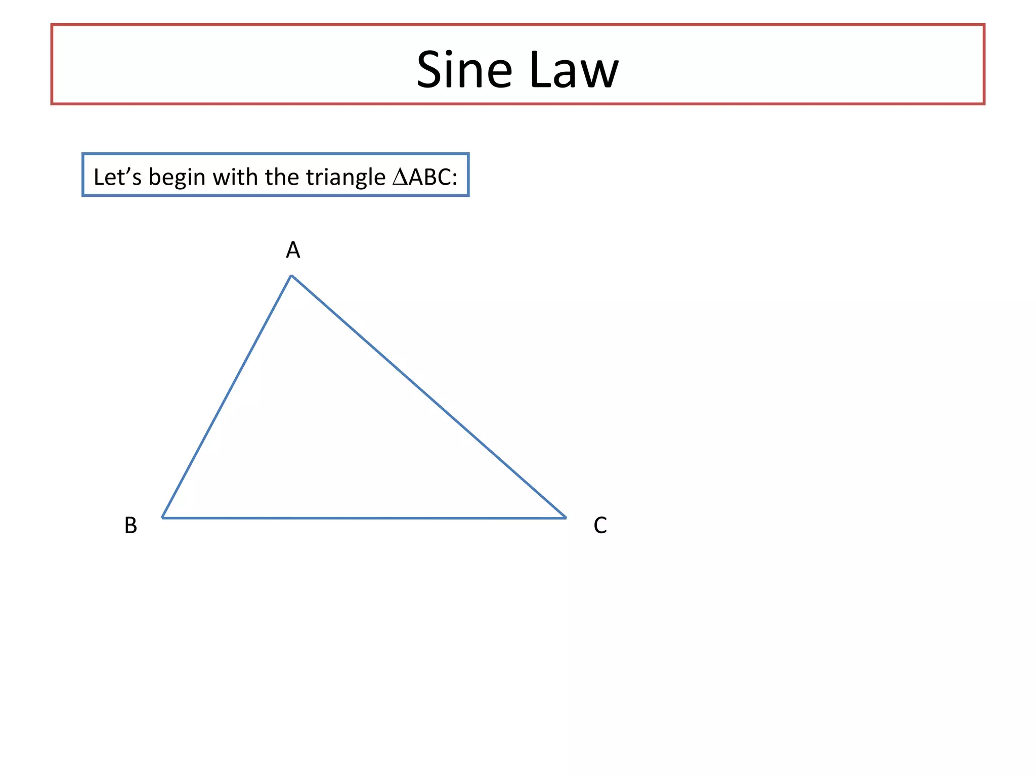 The Sine Law (Animated) | PPS