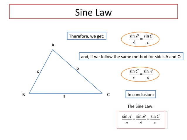 The Sine Law (Animated) | PPT