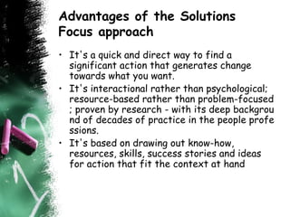 Solution Focus | PPT