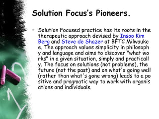 Solution Focus | PPT