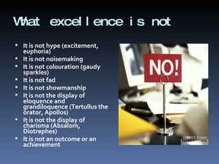 The Spirit Of Excellence | PPT