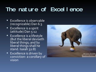 The Spirit Of Excellence | PPT