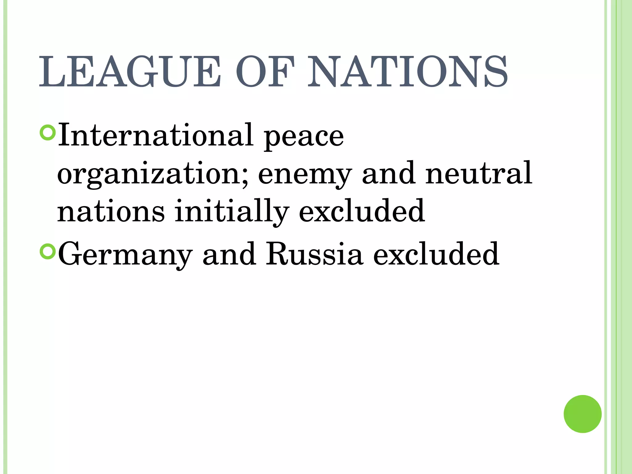 The Treaty Of Versailles | PPT