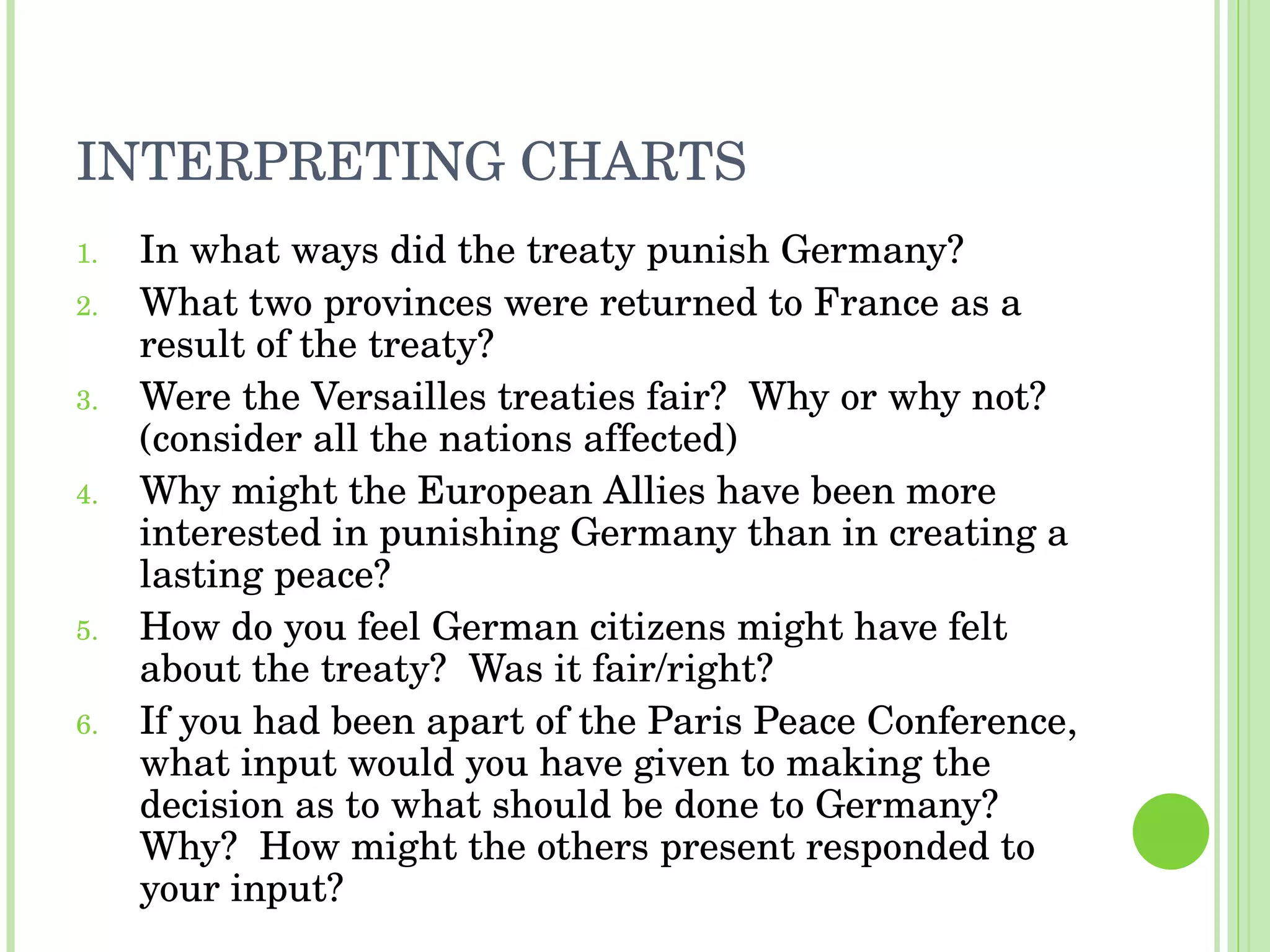 The Treaty Of Versailles | PPT